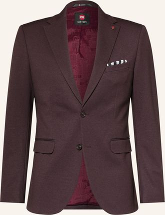 CG - Club of Gents Cg - Club Of Gents Anzugsakko Cg Calvin Slim Fit Aus Jersey rot