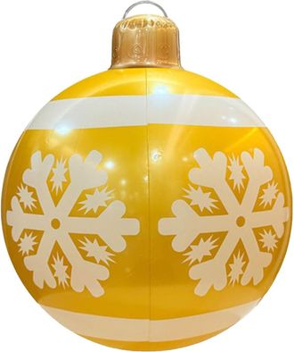 Generico Weihnachten - 19,69 x 19,69 cm Aufblasbare Weihnachtskugel | PVC-Weihnachtskugeln, Outdoordekoration, wasserdicht, Rasen f&uuml;r Partys, Wohnzimmer, Garte