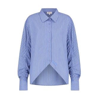 Harper & Yve Ted-Ls Bluse - - Blouses & Shirts - Damen - Blau - XS