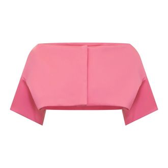 P.A.R.O.S.H. Kurzes Top - - Blouses & Shirts - Damen - Rosa - M