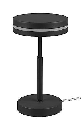 Trio Lampe de table, Franklin incl. 1 x LED,SMD,6,0 Watt,3000K,700 Lm. Plastique, Noir, Corps: M&eacute;tal, Antracite &Oslash;:14,0cm, H:25,0cm Interrupteur de cordon,I