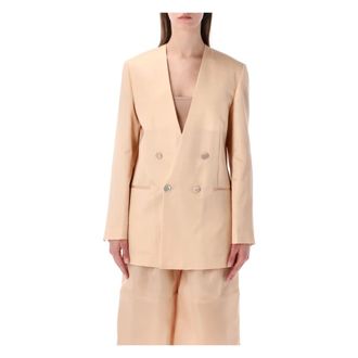 Alberta Ferretti Femme, Vestes, Rose, Taille: 36 FR Blazer Tripla Organza