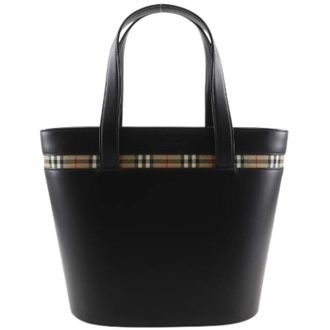 Burberry Sac &agrave; main en cuir Pre-owned - Femme - Pre-owned - Noir - Taille: ONE Size