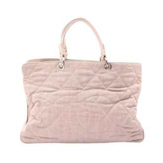 Chanel Pre-owned Coco Mark Canvas Leather Tote Bag - - Pre-owned - Damen - Rosa - ONE SIZE