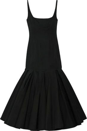 Jacquemus Femme, Robes, Noir, Taille: 36 FR Robe Noire Pliss&eacute;e Agave