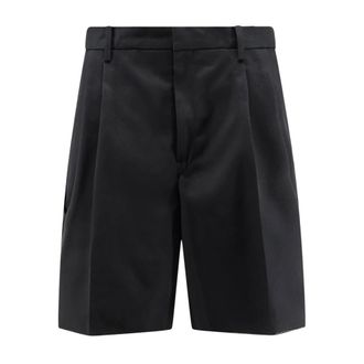 Maison Margiela Homme, Shorts, Noir, Taille: L Shorts en coton sur mesure