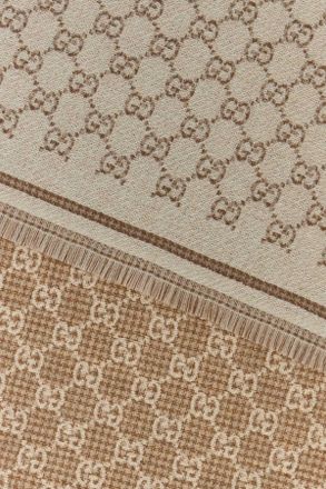 Gucci Womens Embroidered Wool Scarf Beigeivory Wo Vi Mz Pa Sciarpe E Foulard Scarfs