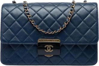 Chanel Sac bandouli&egrave;re vintage doccasion - Femme - Pre-owned - Bleu - Taille: ONE Size