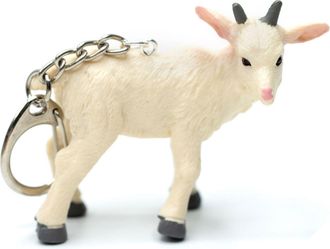 Miniblings Ziege Zicklein Schl&uuml;sselanh&auml;nger - Handmade Modeschmuck I Anh&auml;nger Schl&uuml;sselring Schl&uuml;sselband Keyring - Ziege Zicklein