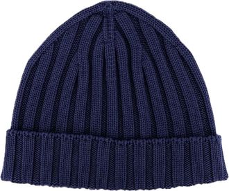 FILIPPO DE LAURENTIIS Homme, Accessoires, Bleu, Taille: ONE Size Bonnet en Maille C&ocirc;tel&eacute;e