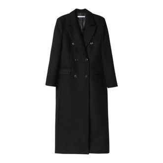 Mar De Margaritas Femme, Manteaux, Noir, Taille: 38 FR Cappotto Doppiopetto