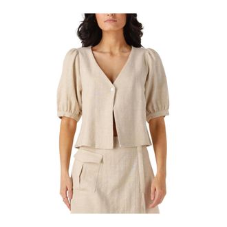 Another Label Damen, Blusen & Hemden, Beige, MGröße
