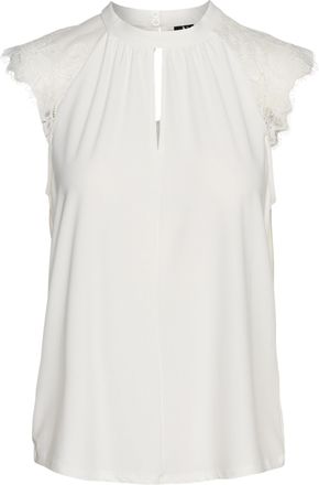 Vero Moda VMMILLA SL LACE Tee GA NOOS