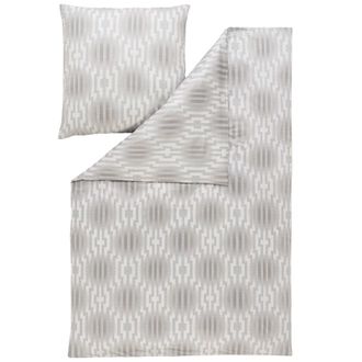 ESTELLA Bettw&auml;sche Levian Mako Interlock Jersey (Rauch 830, 1 x 80x80 + 1 x 155x220 cm)