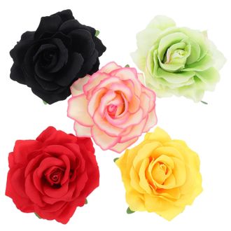 Supvox K&uuml;nstliche Rosenbl&uuml;tenk&ouml;pfe 10cm Stoffrosen f&uuml;r Selbstgemacht Basteln Haarschmuck und Blumenwandpaneele Langlebige Dekorative Kunstblumen f&uuml;r Hochzeit