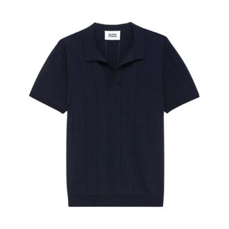 Alpha Studio Polo Tennis aus Baumwolle - - Tops - Herren - Blau - S