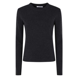 Max Mara Round-Neck Strickwaren - - Knitwear - Damen - Grau - L