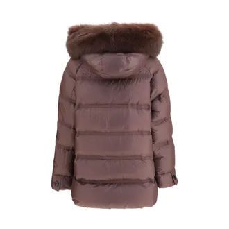 Peuterey Womens Bordeaux Polyester Full-Length Jacket Clothing