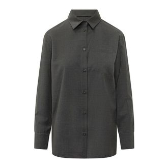Max Mara Femme, Blouses et Chemises, Gris, Taille: 40 FR Smmopera Casacca