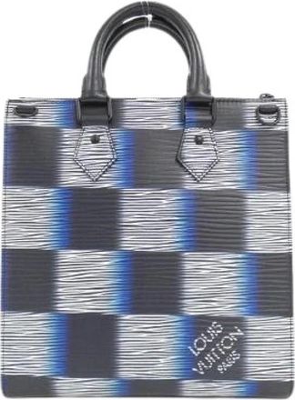 Louis Vuitton Sac port&eacute; &eacute;paule Pre-owned Damier Rush Epi XL en cuir de veau - Homme - Pre-owned - Bleu - Taille: ONE Size