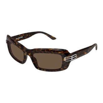 Balenciaga Rechteckige Sonnenbrille - - Accessories - Damen - Braun - 57 MM