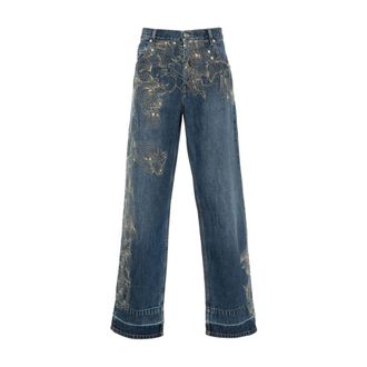 Isabel Marant Bestickte Denim Jeans - - Jeans - Herren - Blau - W32