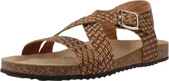 Geox Femme, Chaussures, Brun, Taille: 38 EU Brionia Sandales Plates