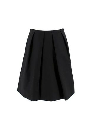 Red Valentino Pleated Black Skirt Size S