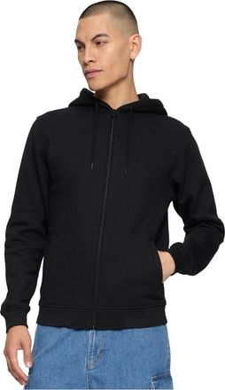 Urban Classics Herren Kapuzenpullover 2-Tone Zip Hoody, zweifarbiger Zip Hoodie für Männer, Regular Fi, Blk/blk, 4XL
