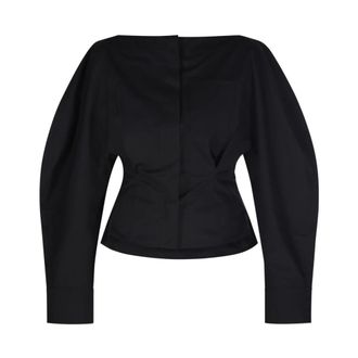Jacquemus Schwarzes Barco Hemd - - Blouses & Shirts - Damen - Schwarzk - XS