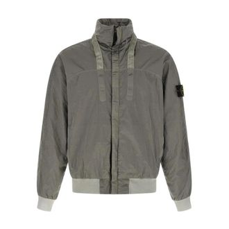 Stone Island Leichte Bomberjacke - - Jackets - Herren - Grau - M