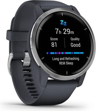 Garmin [renewed] Venu 2 - GPS-Fitness-Smartwatch mit ultrascharfem 1,3 AMOLED-Touchdisplay, Fitness & Gesundheitsfunktionen, &uuml;ber 25 vorinstallierte Sportart