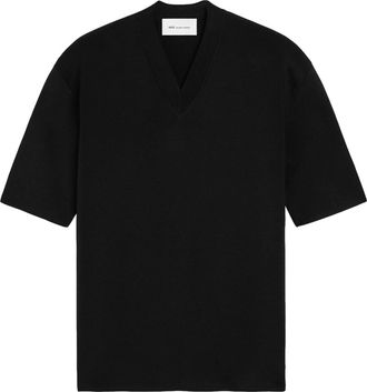 Ami Pull Manches Courtes Col V