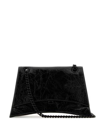 Balenciaga sac port&eacute; &eacute;paule Crush m&eacute;dium - Noir