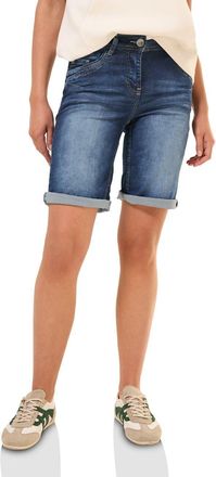 Cecil Style NOS Scarlett Shorts Midblue mid Blue Used wash 28
