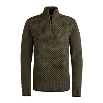 PME Legend Half Zip Pullover - - Knitwear - Herren - Gr&uuml;n - 2XL
