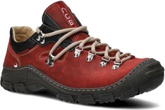 Nagaba Chaussures de randonn&eacute;e Masculin - en cuir de trekking - dext&eacute;rieur v&eacute;ritable, avec lacets - basses, d&eacute;contract&eacute;es - Mod&egrave;le 055 Rouge - 46