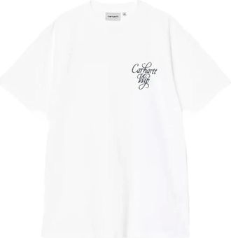 Carhartt Work in Progress Homme, Tops, Blanc, Taille: L S/S Vestige T-Shirt