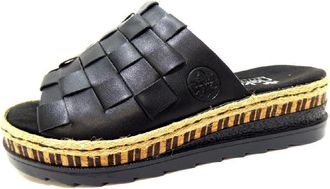 Rieker Damen V7988 Pantoletten, Black V7988 00, 41 EU
