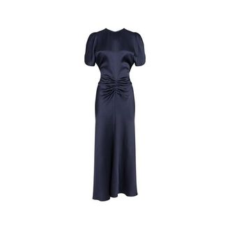 Victoria Beckham Robe longue fronc&eacute;e