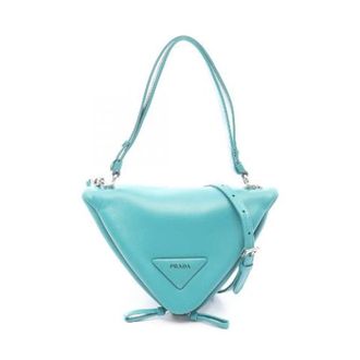 Prada Pre-owned Triangle 2way Handbag - - Pre-owned - Damen - Blau - ONE SIZE