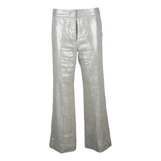 Marella Femme, Pantalons, Gris, Taille: 36 FR Wide Pantalons