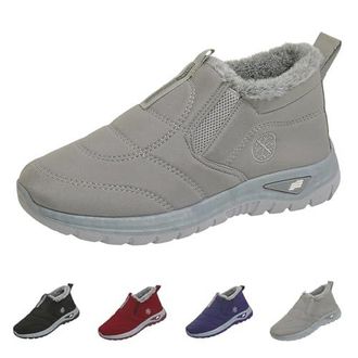 Generic Bottines dhiver &agrave; enfiler pour femme avec doublure en polaire - Chaussures chaudes &eacute;paisses et d&eacute;contract&eacute;es confortables - Chaussures dext&eacute;rieur impe