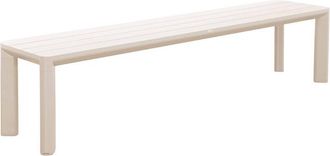 Sweeek Banc de jardin beige MADISON aluminium. 4 places. 200 x 40 x 45 cm