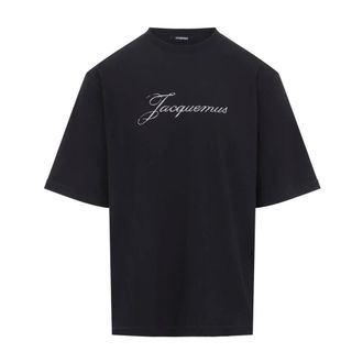 Jacquemus T-shirt imprim&eacute; logo - Homme - Tops - Noir - Taille: S