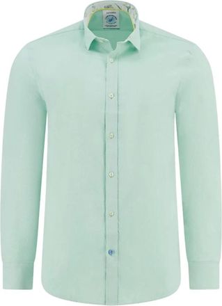 A Fish Named Fred Homme, Chemises, Vert, Taille: L Camisa Oxford