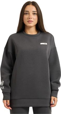 Emporio Armani Femme, Sweatshirts et sweats à capuche, Gris, Taille: 44 FR Scuba SweaT-shirt