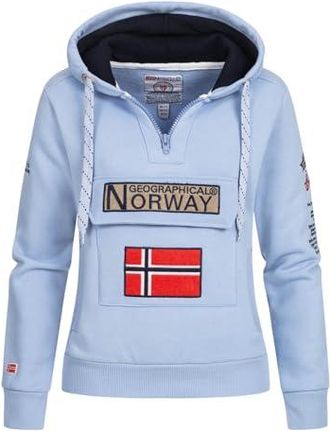 Geographical Norway Sweat Bleu Ciel Femme Gymclass
