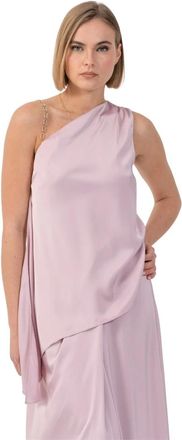 Kocca Femme, Tops, Rose, Taille: 44 FR Haut chic asym&eacute;trique &agrave; une &eacute;paule