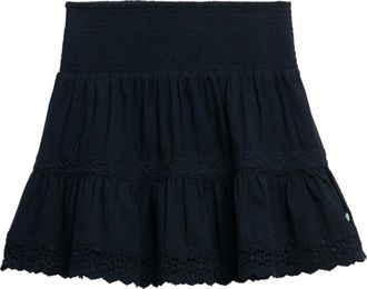 Superdry Damen Ibiza Minirock mit Spitzenmix Finster Marineblau 36